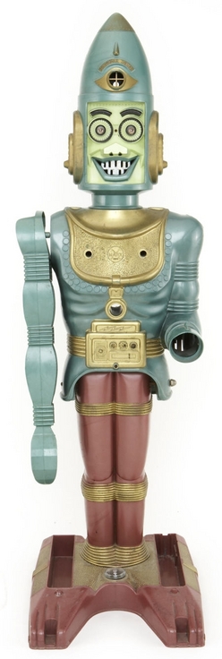 Robot Toy Marx Big Loo Giant Moon Robot Plastic Battery Operated