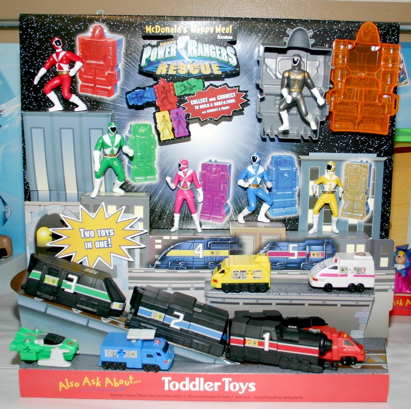 Advertising-Toys; McDonald's, Power Rangers, Countertop Display.