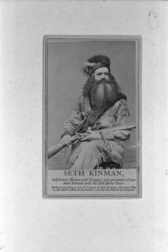 Carte de Visite Photograph; Brady, Seth Kinman, California Hunter & Scout.