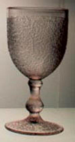 Pattern Glass; Tree of Life, Goblet, Portland Glass Co, 6 inch.