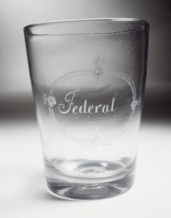 Blown Glass; Amelung (John F), Tumbler, dated 1788, 6 inch.