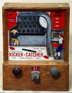 Arcade; Kicker & Catcher Football, Frantz Mfg, 1 Cent.