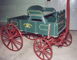 Wagon; Buckboard, John Deere, Wood & Original Paint.