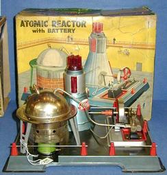Battery Operated Toy; Linemar, Atomic Reactor, Box.