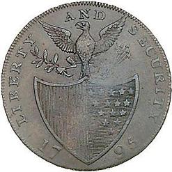 Token; Washington, Mule, 1795.