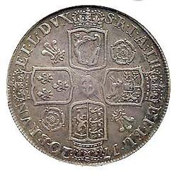 Coin; English, Crown, 1720.