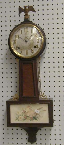 Banjo Clock; Sessions, Eagle Finial, Echo Strike.