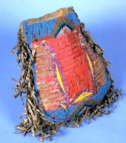 Bag; Northern Plains, Beaded & Quilled Leather, Elk Dreamer Society ...