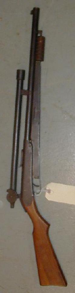 BB Gun; Daisy, Model 26 Pump Action, Wood Stock, Scope.