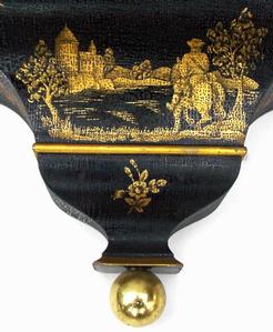 Bracket Clock; Le Castel Clock Co, Reproduction Neuchatel, Gold Leaf ...