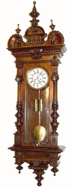 Regulator Clock; Thomas Haller, Alt Deutsch Style, 2-Weight, Walnut, 66 ...