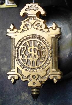 Shelf Clock; Welch Spring, Patti No 2, Rosewood, Baby Patti, 10 inch.