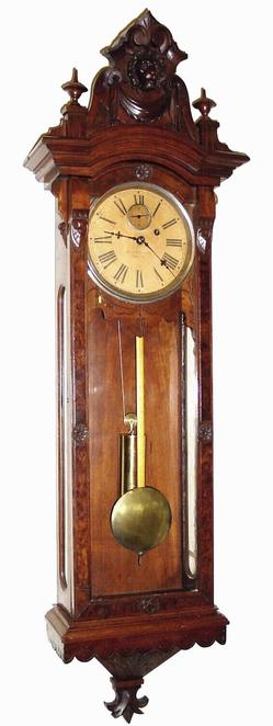 Regulator Clock; Gilbert, No 6, circa 1881, 52 inch.