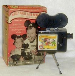 Projector; Mattel, Mickey Mouse Club Newsreel, Original Box, 9 inch.