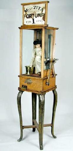 Arcade; Roovers, Fortune Teller, Madame Zita, Automaton, 62 inch.