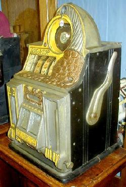 Slot Machine; Watling, Rol-A-Top, Cornucopia & Coins, 3 Reel, 5 Cent.
