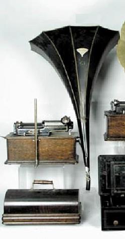 Phonograph; Edison, Home Model B, C Reproducer, Morning Glory Horn.
