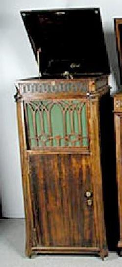 Phonograph; Edison, Diamond Disc Model C-250, Mahogany Cabinet.