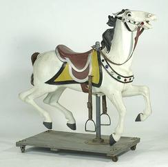 Carousel Horse; Muller (Daniel)?, Prancer, Carved & Painted.