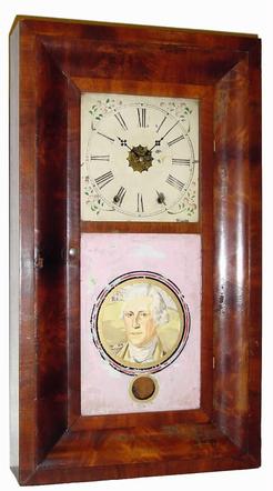 Shelf Clock; Waterbury Clock Co, Ogee, 8-Day, 29 inch.