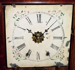 Shelf Clock; Waterbury Clock Co, Ogee, 8-Day, 29 inch.
