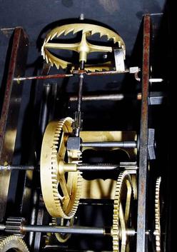 Wall Clock; Morbier, Prayer Repeat, 8-Day, 15 inch.