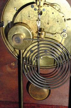 Mantel Clock; Seth Thomas, Tory, 8-Day, Mahogany & Inlay, 14 inch.