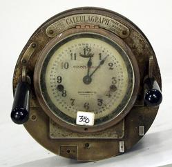 Timer; Calculagraph, Industrial, Brass & Iron, 9 inch.