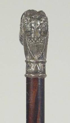 Cane; GAR, Eagle & Crossed Cannons, 34 inch.