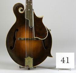 Strings; Mandolin, Gibson, Style F5, 1924, Case, Lloyd Loar.