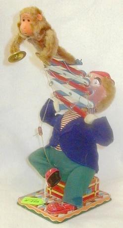 Battery Operated Toy; Cragstan, High Jinks at the Circus, Clown & Chimp ...