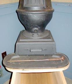 Stove; Zoar Foundry, Pot Belly, Cast Iron, 36 inch.
