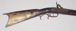 Rifle; Honaker (G), Percussion, Tiger Maple Half-Stock, 52 inch.