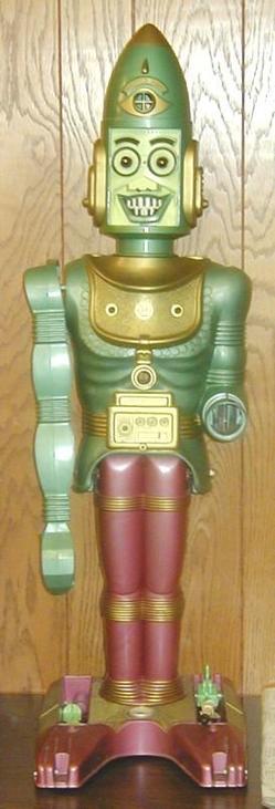 Robot Toy Marx Big Loo Giant Moon Robot Plastic Battery Operated
