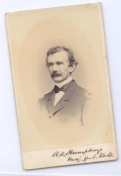 Signed Photograph; Humphreys (Andrew Atkinson), Civil War General, Bust ...