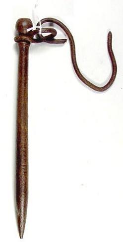 Horse Tack; Picket Pin, Civil War Era, 12 inch.