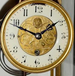 Mantel Clock; Boston Clock Co, Delphus, Crystal Regulator, Tandem Wind ...