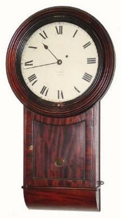Wall Clock; Cheney (Martin), Parliament, 8-Day, Mahogany, 31 inch.