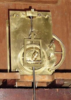 Wall Clock; Cheney (Martin), Parliament, 8-Day, Mahogany, 31 inch.