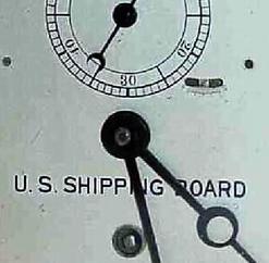 Ship's Clock; Chelsea, Marine, US Shipping Board, 10 inch.