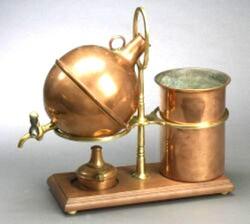 Coffee Maker; Napierian, Copper & Brass, English.