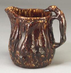 Bennington Pottery; Flint Enamel, Pitcher, Greyhound Handle, 9 inch.