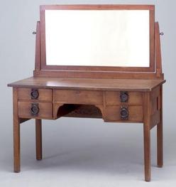 Furniture: Table-Dressing; Arts & Crafts, Stickley (Gustav), 5 Drawers ...