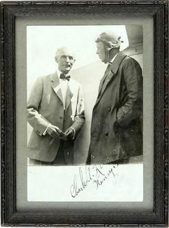 Signed Photograph; Ford (Henry) & Lindbergh (Charles), 6 inch.
