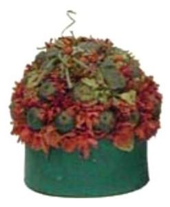 Folk Art; Stauble (Doris), Measure with Fruit Display, 8 inch.