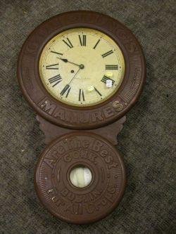 Advertising Clock; Baird Clock Co, Gouldings Manures, Best For Crops.