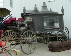 Wagon; Hearse, Country, Cut-Under Seat, Turned Finials.