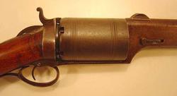 Shotgun; Colt, Paterson Model 1839 Revolving, 16 Gauge.