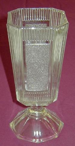 Pattern Glass; Bryce Brothers or US Glass, Pleat & Panel, Celery Vase ...