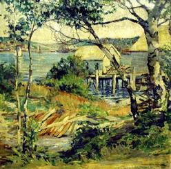 Williams, Florence White; Oil on Linen Painting, signed, Boothbay ...